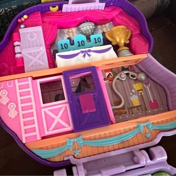 Mattel | Toys | Mattel 220 Polly Pocket Horse Show Compact Purple Head ...